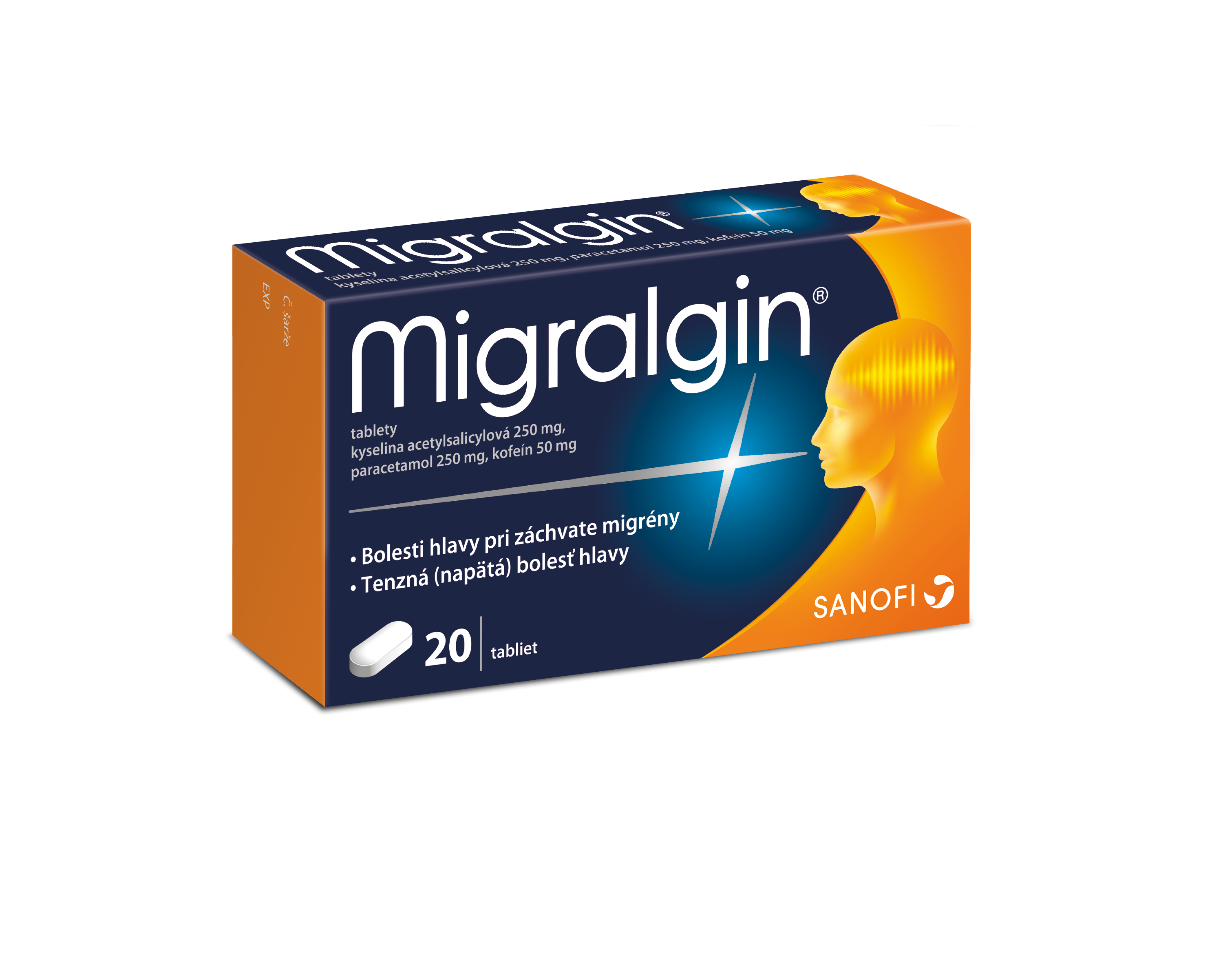 Migralgin 20 tbl | Bolesť hlavy |Lieky24.sk