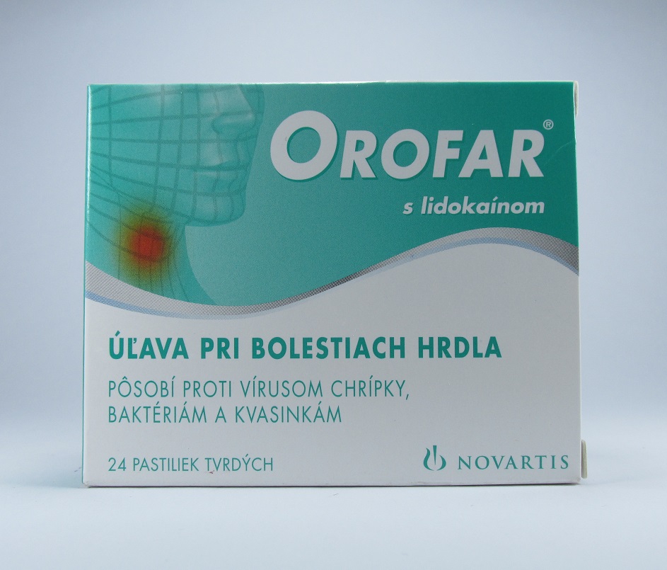 Orofar pastilky 24 past | Bolesť hrdla | Lekáreň Lieky24.sk