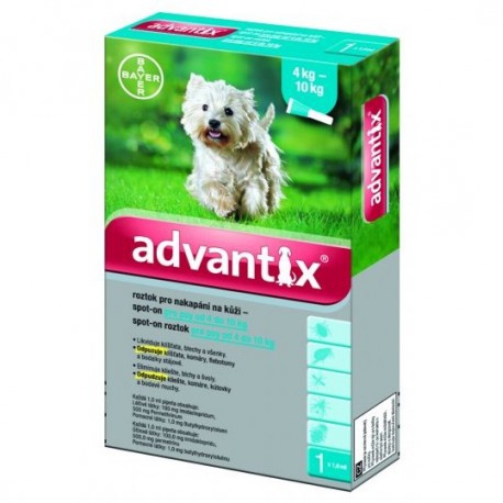 Advantix Spot On pre psy 4-10 kg 1x1 ml - Lieky24.sk